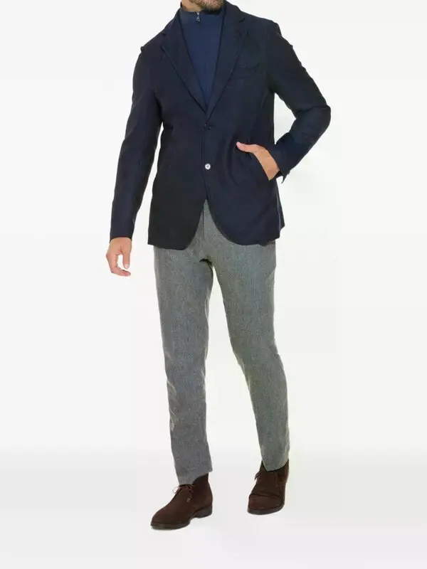 NORWEGIAN WOOL Notch-lapel Single-breasted Blazer