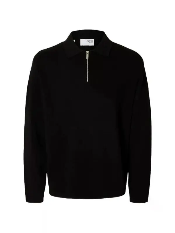 SELECTED Teller Knit Half-zip Polo Shirt