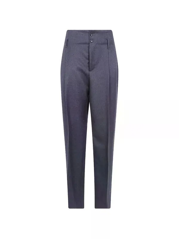 Alberta Ferretti Pleated Belt-loop Tailored Trousers