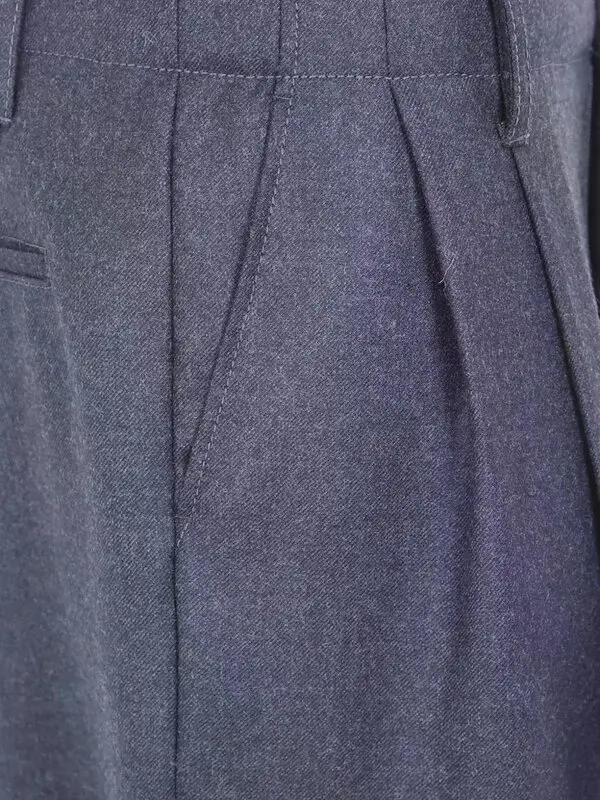 Alberta Ferretti Pleated Belt-loop Tailored Trousers