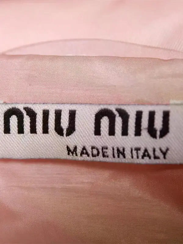 Miu Miu Ribbon-detail Puffer Jacket