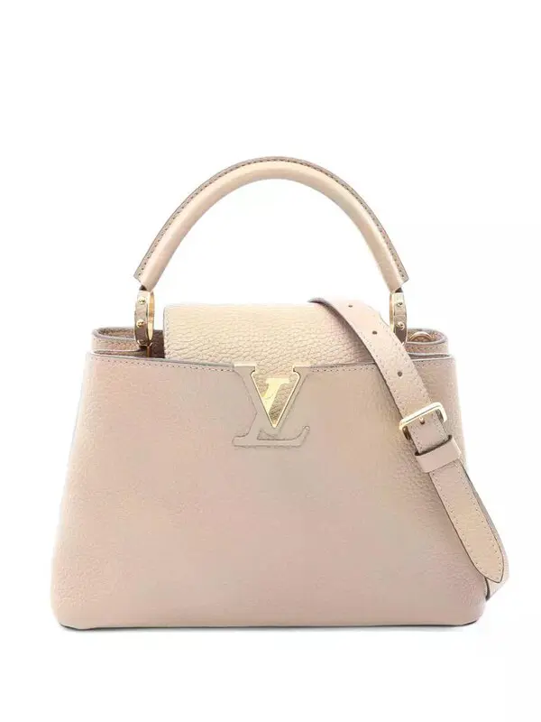 LOUIS VUITTON 2021 Bb Capucines Galet 2-way Handbag - Neutrals