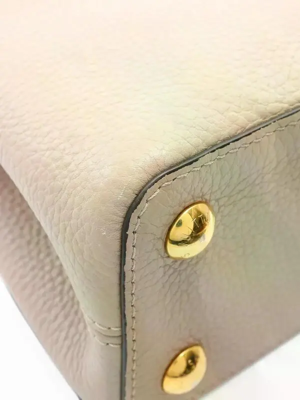 LOUIS VUITTON 2021 Bb Capucines Galet 2-way Handbag - Neutrals