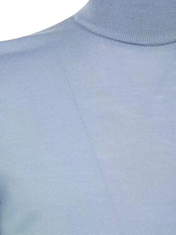 FILIPPO DE LAURENTIIS Roll-neck Wool Sweater - Blue