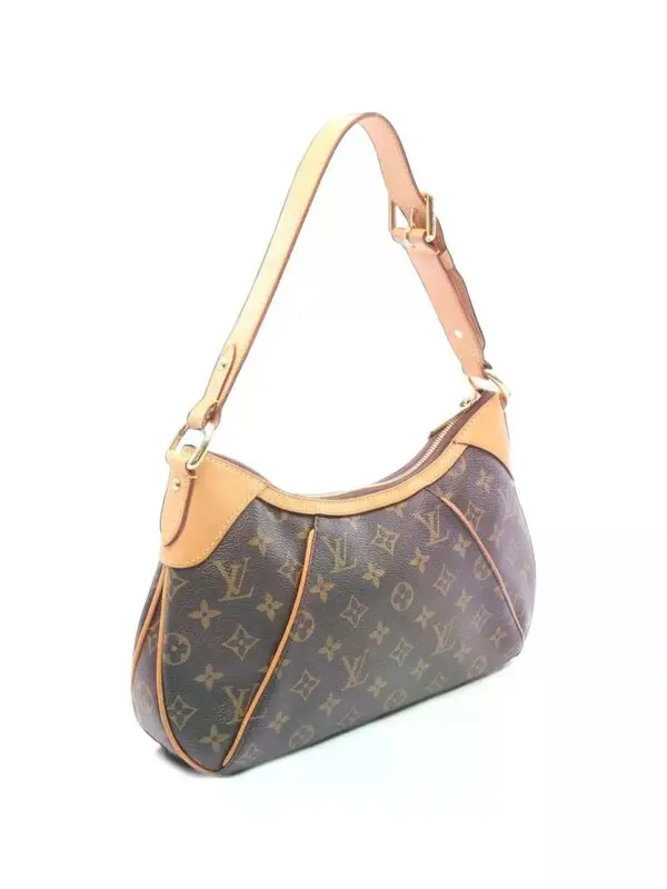 LOUIS VUITTON 2009 Pm Thames Monogram Canvas Tote Bag - Brown