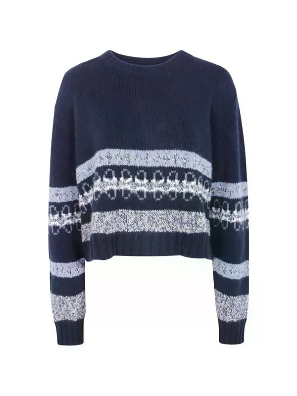 NUUR Intarsia-knit Wool Sweater