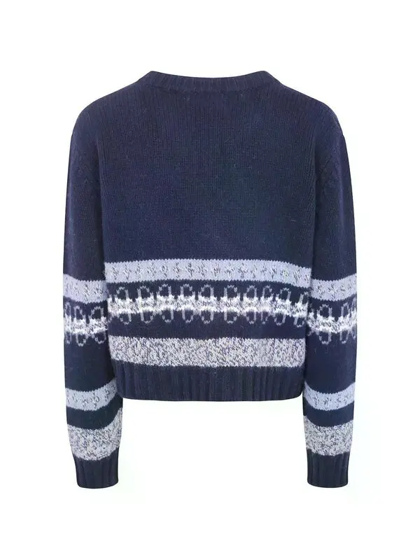 NUUR Intarsia-knit Wool Sweater