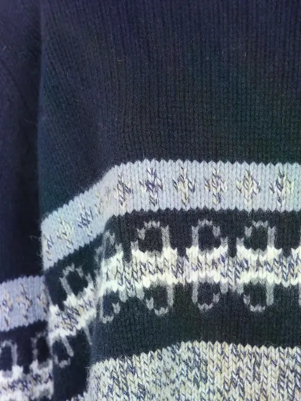 NUUR Intarsia-knit Wool Sweater - Blue