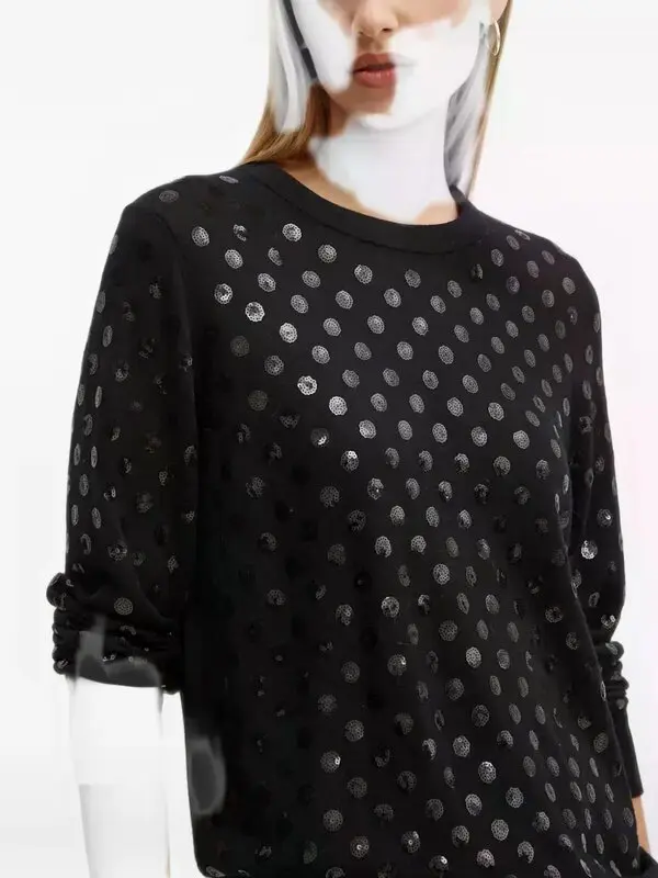 Michael Kors Sequined Dot Wool Sweater