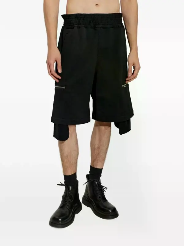 Comme Des Garçons Zip-pocket Layered Cargo Shorts