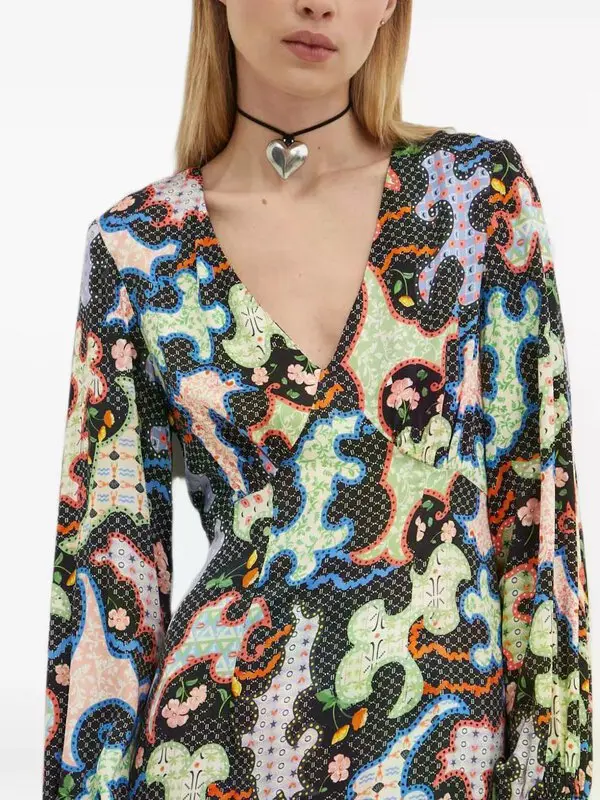 NEVER FULLY DRESSED V-neck Dress