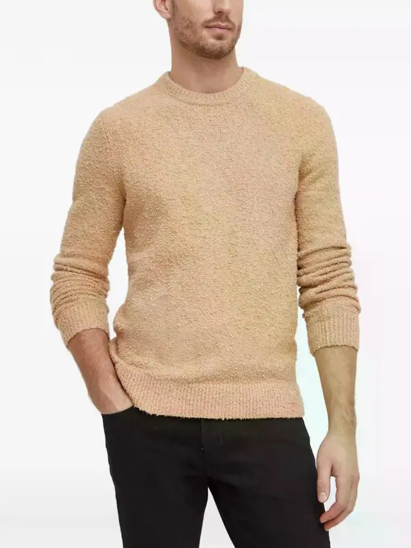 Michael Kors Bouclé-knit Crew-neck Sweater - Neutrals