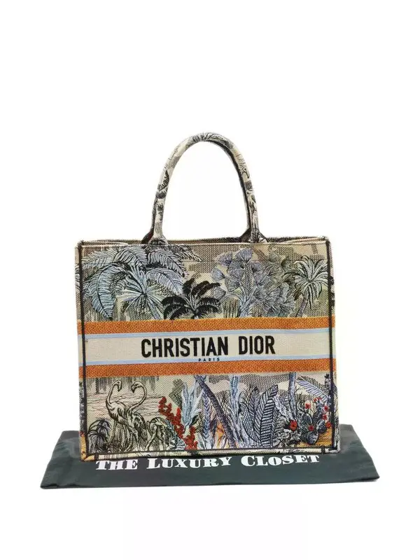 Dior 2019 Large Tropicalia Book Tote Tote Bag