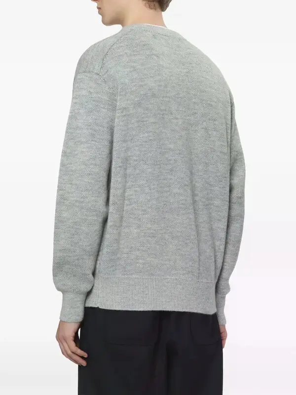 Comme Des Garçons Logo-intarsia Sweater
