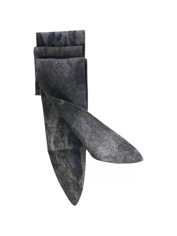 ZIGGY CHEN Digital Print Pointed Scarf