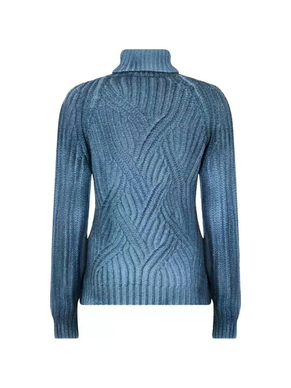 MOORER Blimal-tc Cable-knit Roll-neck Sweater