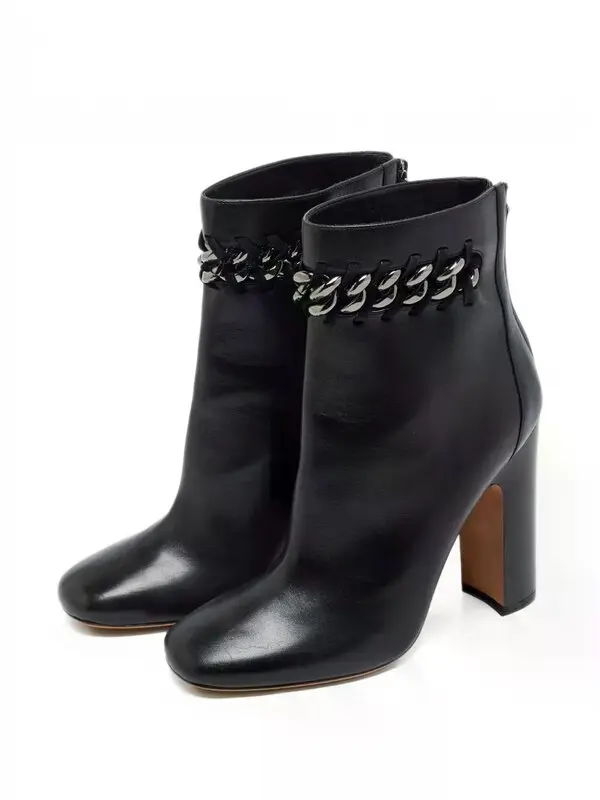 Valentino Garavani Chain-link Embellished Ankle Boots