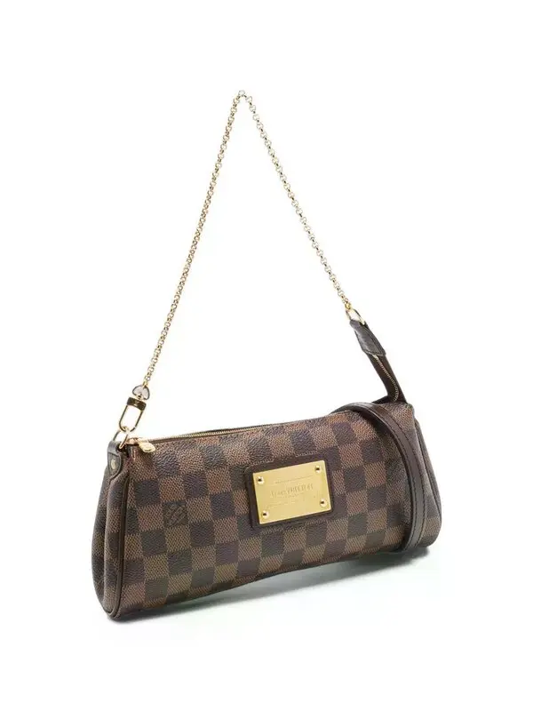 LOUIS VUITTON 2011 Small Eva Damier Ebène Shoulder Bag