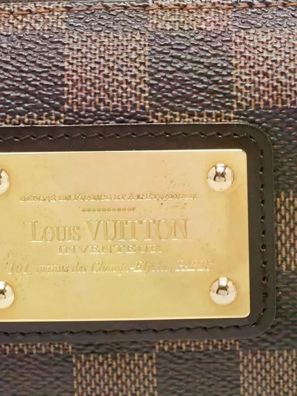 LOUIS VUITTON 2011 Small Eva Damier Ebène Shoulder Bag