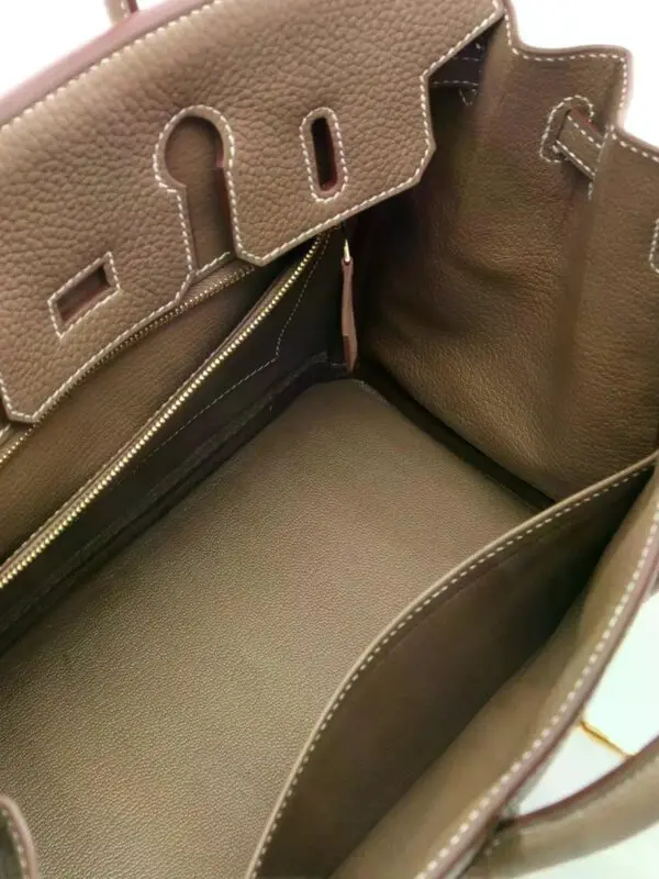 Hermès 25 Birkin Togo Handbag - Neutrals