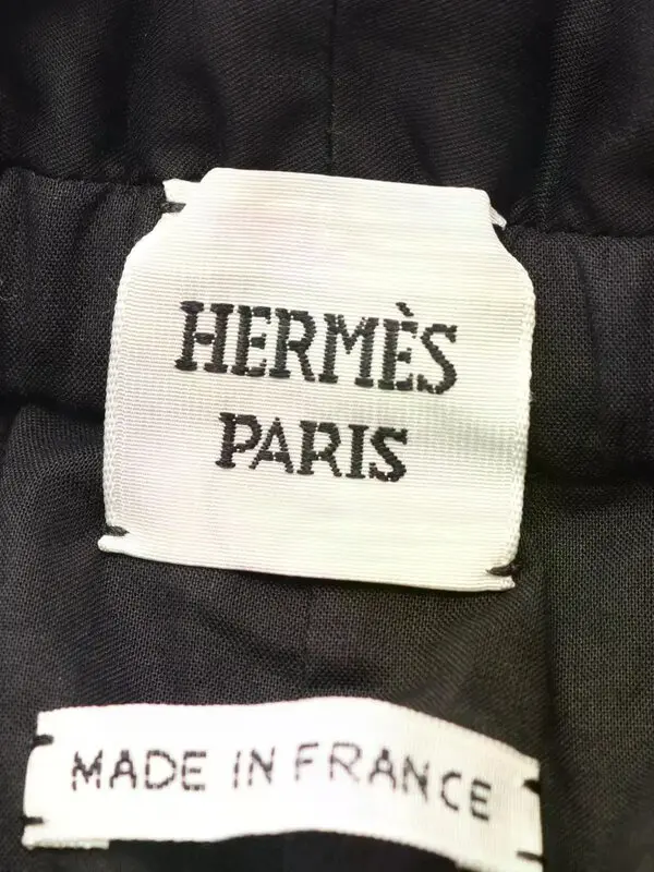 Hermès 2010s Embroidered Tiered Midi Skirt