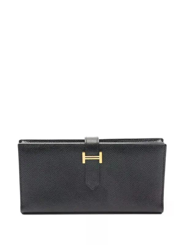Hermès 2017 Béarn Soufflé Bi-fold Wallet - Black