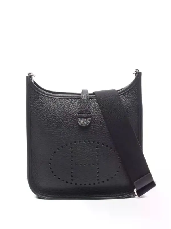 Hermès 2025 23 Evelyne Clemence Leather Shoulder Bag - Black