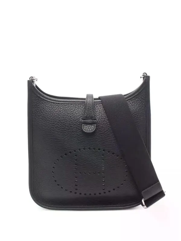 Hermès 2025 23 Evelyne Clemence Leather Shoulder Bag - Black