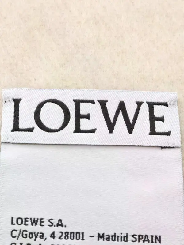 Loewe Anagram Scarf - Neutrals