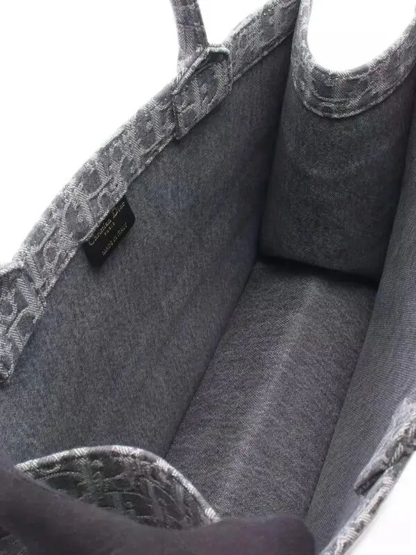 Dior 2010s Medium Book Tote Canvas Tote Bag