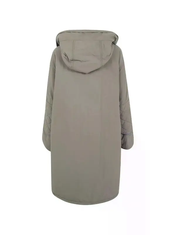 N°21 Quilted-sleeve Oversized Coat