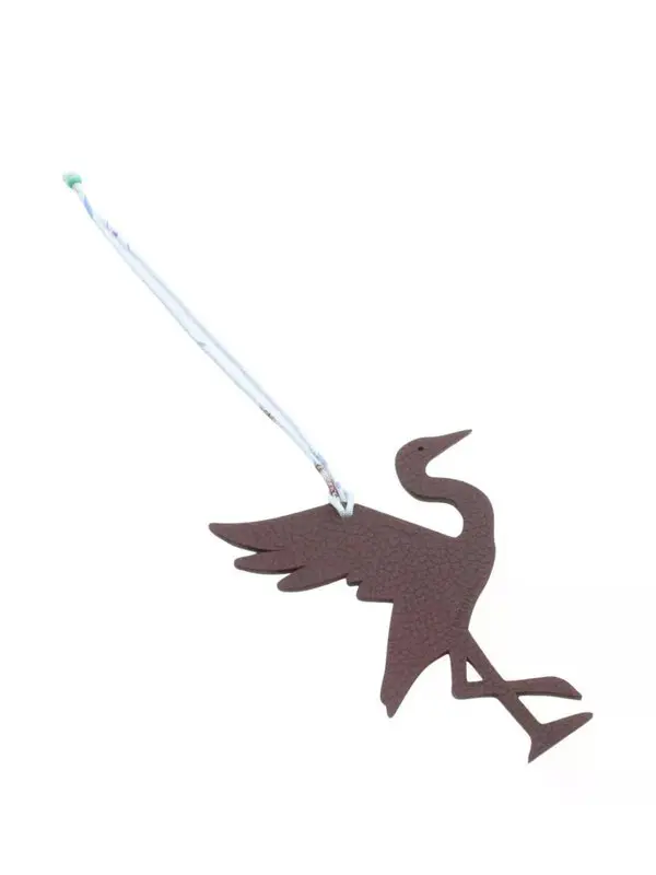 Hermès 2020s Petit H Tsuru Bag Charm - Brown