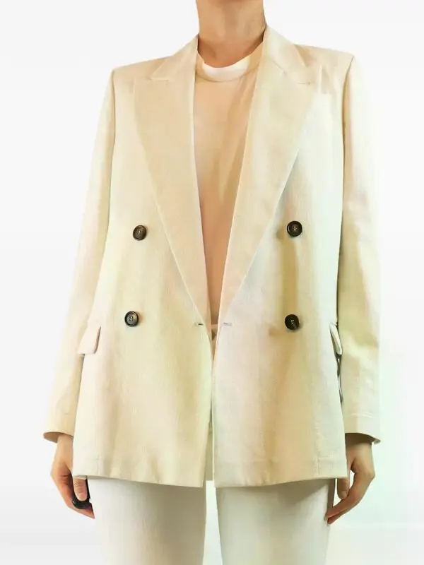 Brunello Cucinelli Glittery Double-breasted Blazer