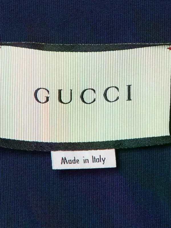 Gucci Tiger Head Belted Midi Dress