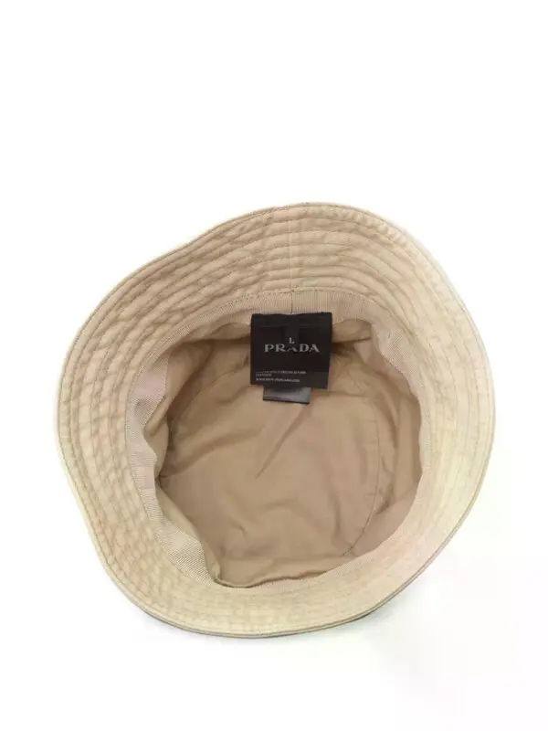 Prada 2010s Triangle-logo Bucket Hat