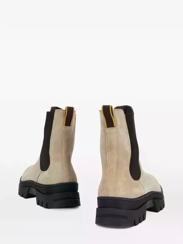 MOORER Morisot-p5 Suede Chunky-sole Chelsea Boots - Neutrals