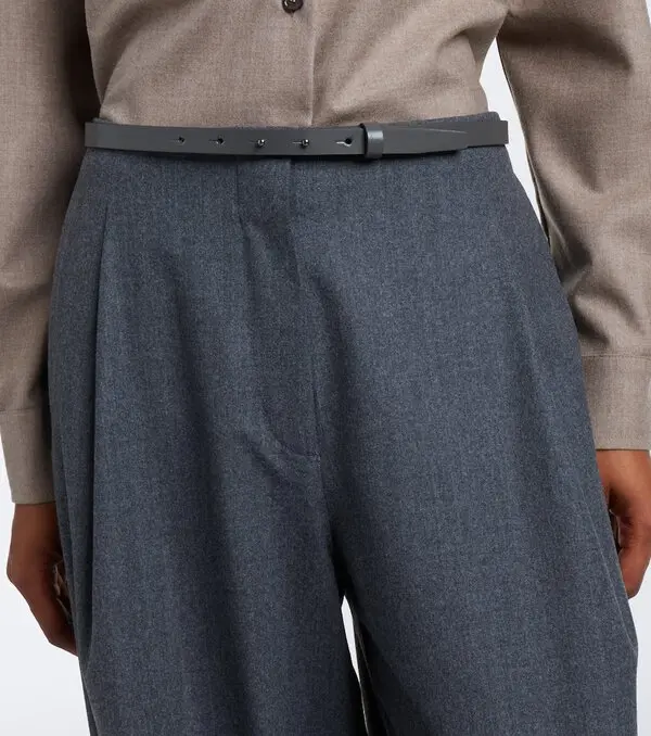 Max Mara Wool-blend Flannel Balloon Pants