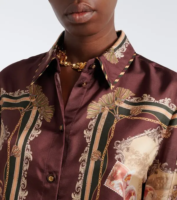 Zimmermann Valiant Printed Silk Twill Shirt - Multicoloured