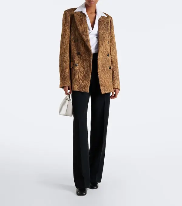 Erdem Bloom Mini Velvet Top-handle Bag