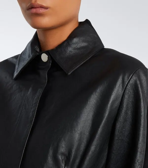 Sportmax Leather And Suede Shirt