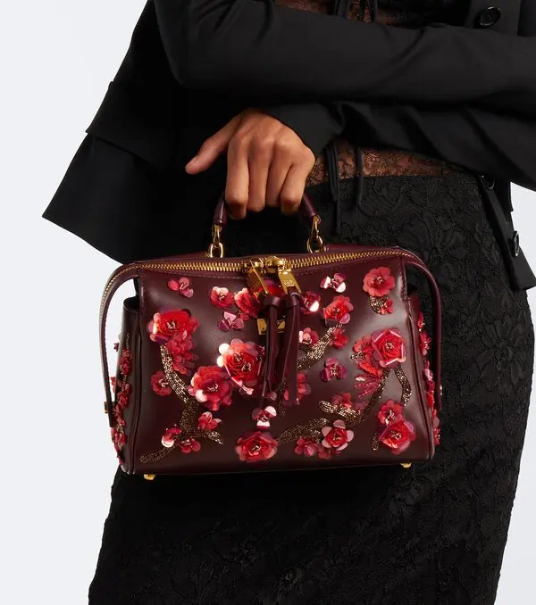 Dolce & Gabbana Vittoria Medium Leather Top-handle Bag