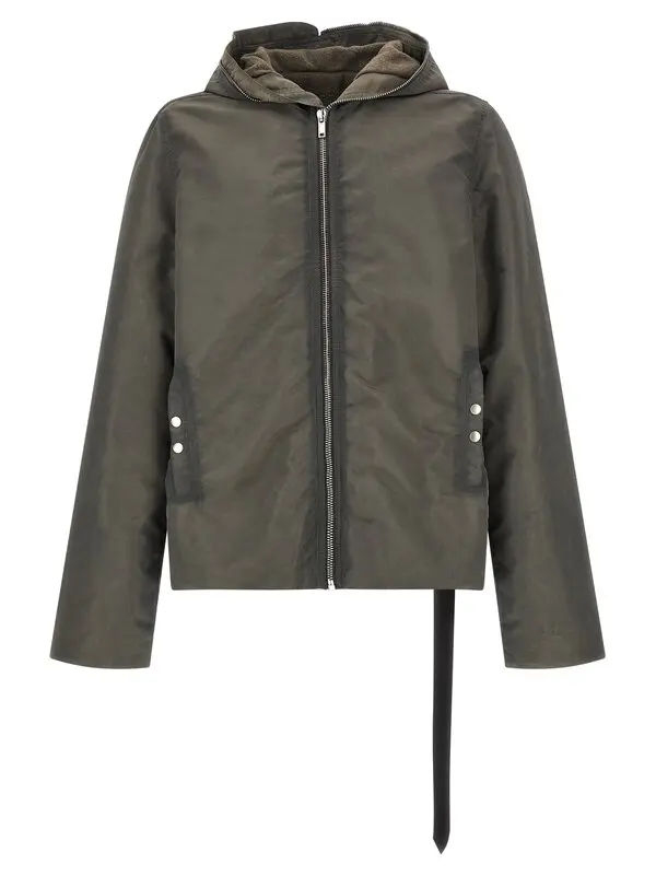 Rick Owens Gimp Zipfront' Jacket - Gray