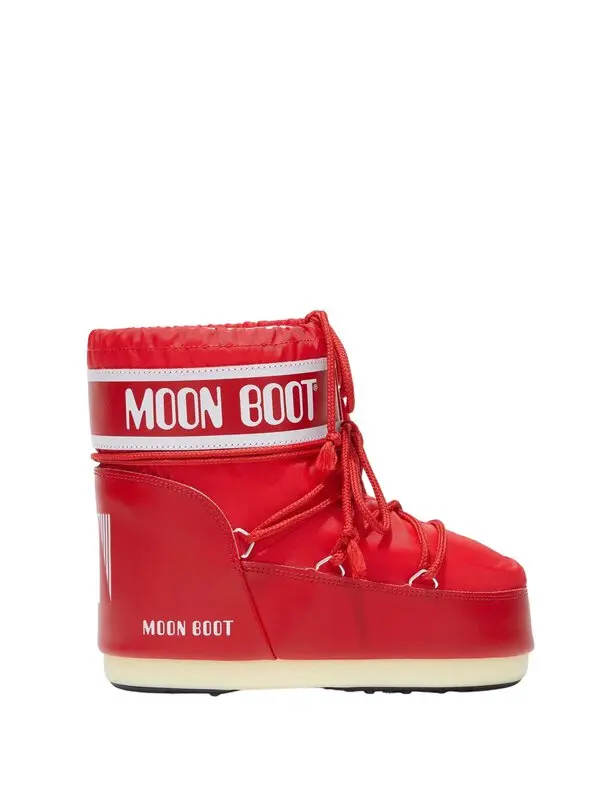Moon Boot Low Nylon Boots "icon - Red