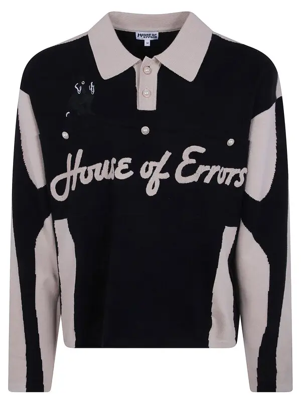 HOUSE OF ERRORS Sweater Knitted "cat Burglar" Rugby