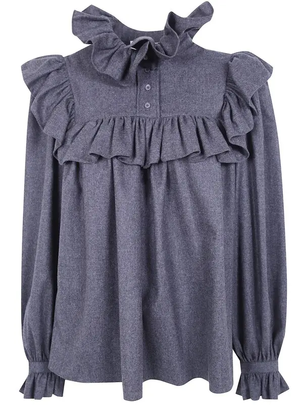 Chloé Shirt Wide Sleeves - Gray