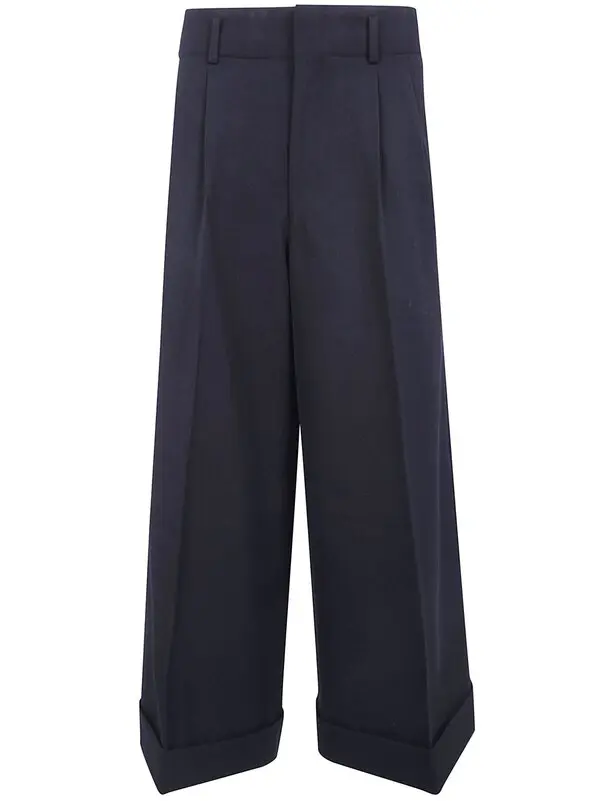 Comme Des Garçons Trousers Wool Thick Gabardine Classic