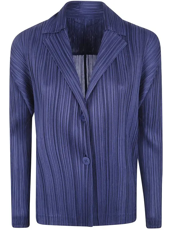 PLEATS PLEASE Jacket Pleated "pleats Jacket - Blue