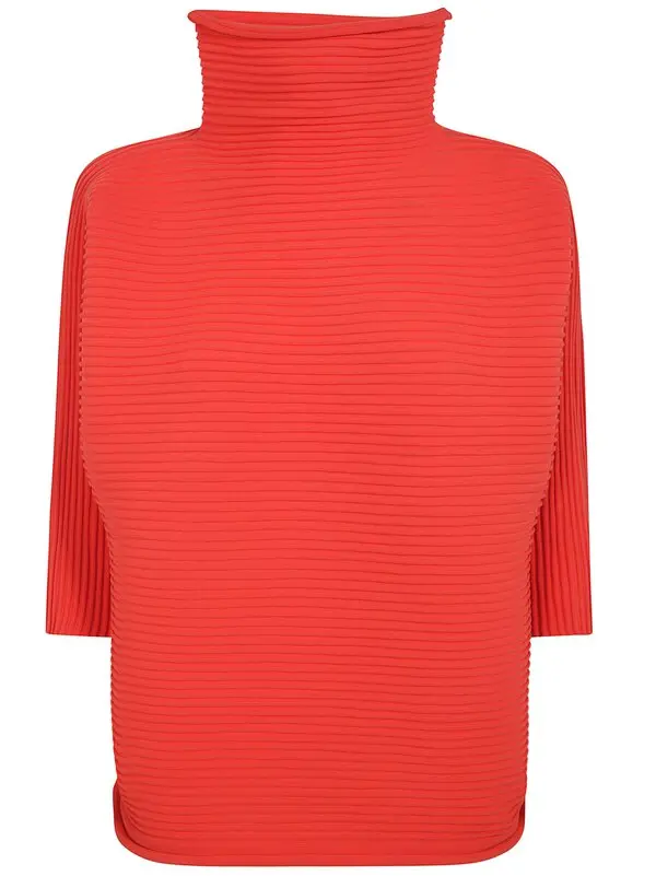 PLEATS PLEASE Shirt Zig Zag Knit "zig Zag Knit