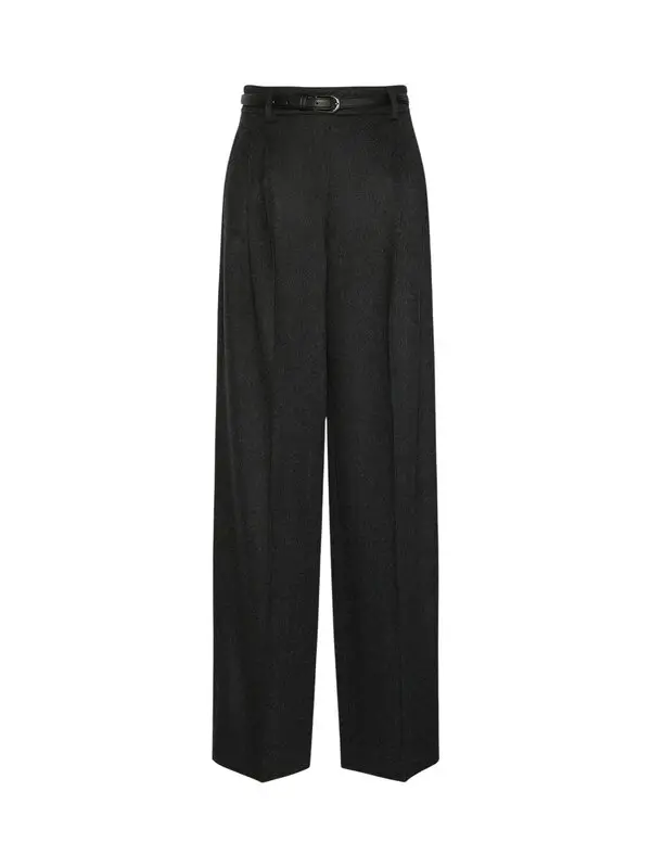 Max Mara Wide Leg Trousers In Wool