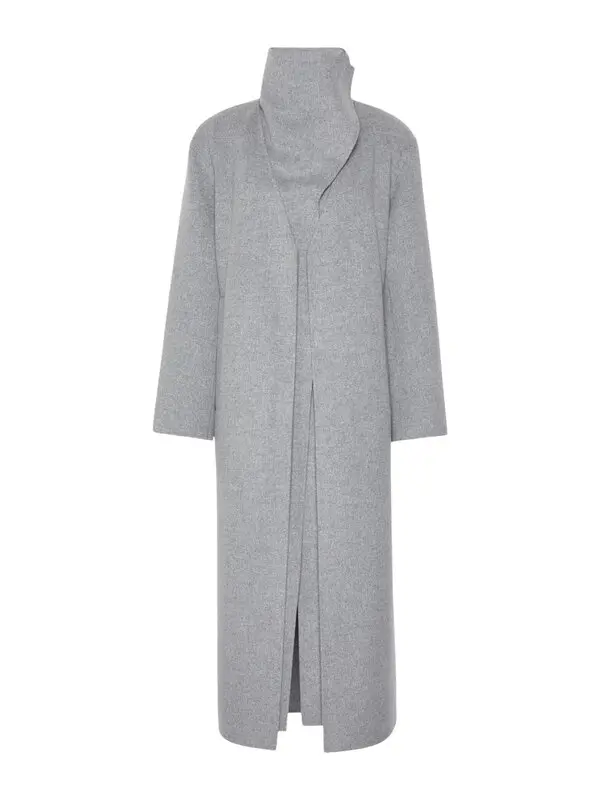 Sportmax Long Coat In Pure Wool